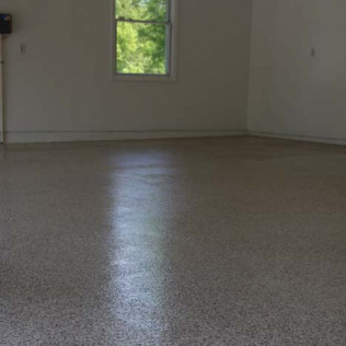 Outback 3 car garage with Design Line | Hardshell Garage Flooring, LLC
